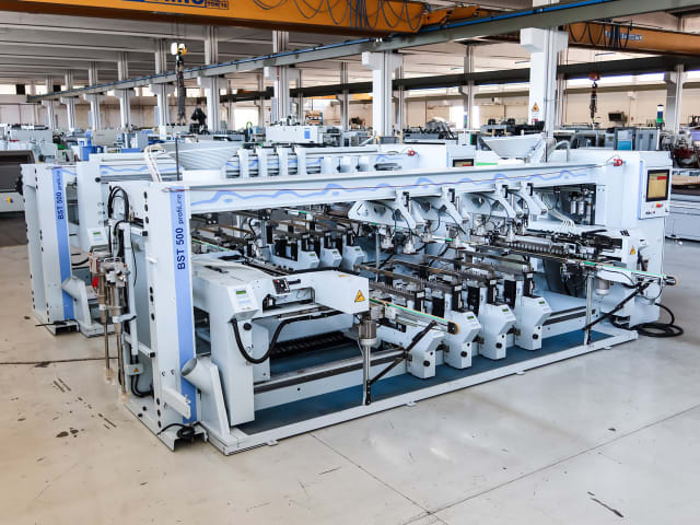 Used WEEKE | BST 500+BST 500 D-Drilling And Insertion Lines